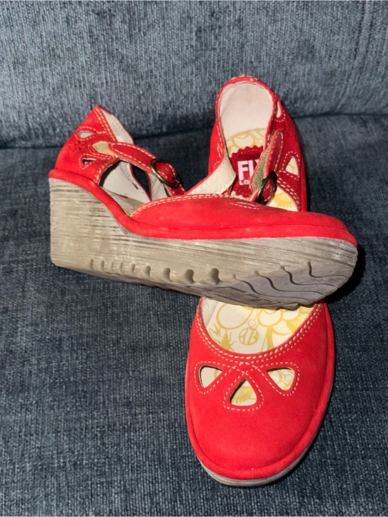 Fly London | Shoes | Fly London Yuna Wedge Mary Jane Shoes Red | Poshmark